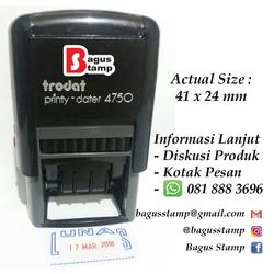 Promo STEMPEL OTOMATIS CAP SHINY LUNAS TANGGAL PAID RECEIVED KANTOR TOKO - TULISAN CUSTOM ...