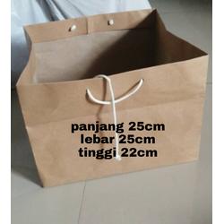Jual paper bag kotak nasi box - paperbag tumpeng kue cake/ HARGA PER ...