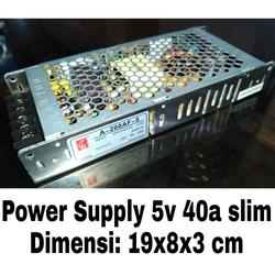 Jual POWER SUPPLY 5V 40A / 5V 60A SLIM RUNNING TEXT SWITCHING ADAPTOR SMPS - PSU SLIM 5V 40A ...