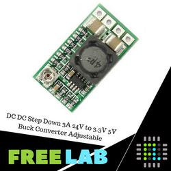 Jual MICRO DC STEP DOWN 4V-24V TO 3.3V 5V 3A BUCK SUPER MINI - Kota ...