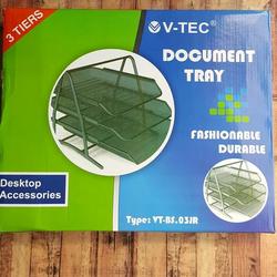Jual Document Tray Desk Storage Rak Kertas File Dokumen 3 Susun Jaring ...