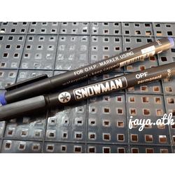 Promo Snowman Permanent Marker OPF OPM / Spidol Permanen Snowman Fine ...