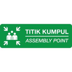 Jual RAMBU TITIK KUMPUL / ASSEMBLY POINT - 35X50CM SIGNAGE - Kota ...