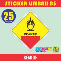 Jual Sticker K3 Safety Sign Limbah B3 Uk. 25 cm KOROSIF - Limbah B3 ...