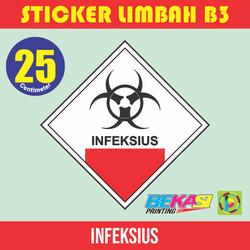 Jual STICKER SIGN INFEKSIUS / LIMBAH B3 UK 10X10CM SIGN K3 STIKER ...