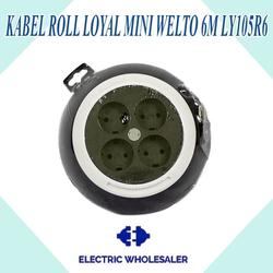 Jual Kabel Roll Welto Mini 6M Full Loyal LY-105R6 / Stop kontak Bulat 6 ...
