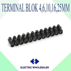 Jual Krustin Terminal Blok 4mm 6mm 10mm 16mm 25mm Hitam | Sambungan ...