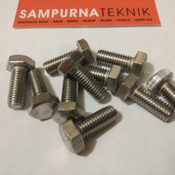 Jual BAUT HEX STAINLESS M8X20/BAUT HEXAGON SUS SS304/ BAUT HEX SS304 ...