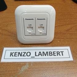 Jual Outlet data double cat 6 panasonic wide series / panasonic cat6 ...