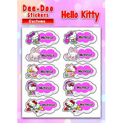 Jual Sticker Label Nama Anak Hello Kitty 1 - Jakarta Barat - Cutie ...