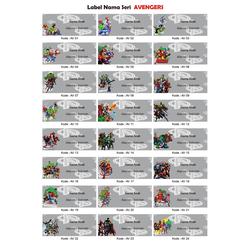Jual Avengers Stiker / Sticker Label Nama Custom Avengers - Tanpa ...
