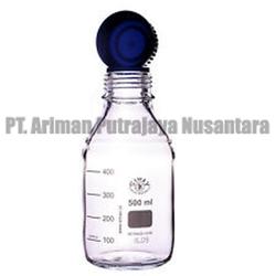 Jual Schott Duran Botol Lab / Lab Bottle + Screw cap Biru - 250 ml ...