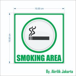 Jual Rambu Dilarang Merokok / No Smoking Area 20cm x 40cm - Kota ...
