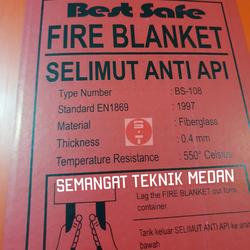 Jual Fire Blanket / Selimut Pemadam Api Ukuran 1.5M x 1.5M (Casing Kain ...