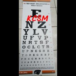 Jual Snellen Chart Elektrik / Alat Test Mata / Tes Mata Rabun Manual ...
