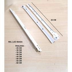 Jual Rel Laci Hafele Single Track / 25 30 35 40 45 50 55 60 CM Putih ...