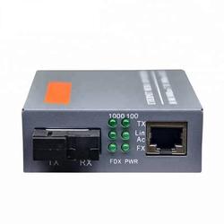 Jual Media converter Gigabit 10/100/1000 Mbps FO to LAN RJ45 singlemode - Jakarta Barat ...