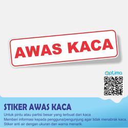 Jual Stiker Awas Kaca, Dilarang bersandar di Kaca, Sticker Awas Kaca ...