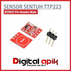 Jual [CNC] TTP223 TOUCH SENSOR SENTUH CAPACITIVE SELF LOCKING SWITCH ...