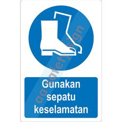 Jual Safety Sign/Rambu Keselamatan "Gunakan Kacamata Safety" 45x30cm ...