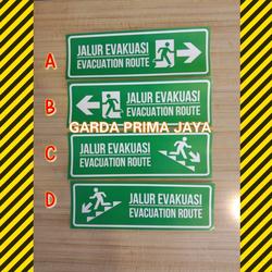 Jual SIGN PLAT JALUR EVAKUASI UK 30X60CM SCOTLIHGT K3 RAMBU SAFETY ...
