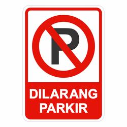 Promo Rambu Dilarang Stop Dilarang Berhenti 35cm x 50cm Plat Alumunium ...