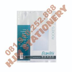 Jual PP Plastik Pocket Bantex F4 dan A4 Bening / Tebal 0.06mm / Anti ...