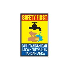 Jual STIKER Sticker 6 LANGKAH CUCI TANGAN YANG BENAR - Kota Bandung ...