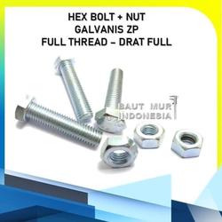 Jual Baut Mur Putih M20x80 BMP M20 x 80 Baut Mur Besi Galvanis Set - Jakarta Barat - SLF | Tokopedia