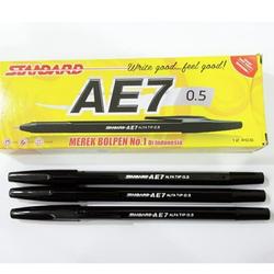 Jual Pulpen Standard AE7-1 pack isi 12 pcs - Hitam - Jakarta Pusat - Packing Packing | Tokopedia