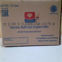 Jual Softmix soft mix ice cream diamond/susu cair diamond 10L bahan es ...
