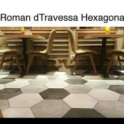 Jual Keramik segienam abu-abu/dTravessa Medium/Keramik Hexagonal Roman ...