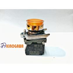 Jual Push Button 22mm XB4-BW3561 Lampu LED Body Besi - KUNING KINOGAWA ...