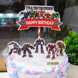 Jual Transformer Chibi Mini Topper Cake Birthday Hiasan Kue Ulang Tahun ...