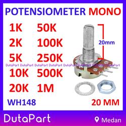 Jual Potensiometer potensio Mono Stereo 1K 2K 5K 10K 20K 50K 100K 200K ...