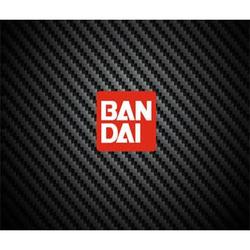 Jual Cutting Sticker BANDAI Logo | Stiker Cutting Logo BANDAI - Orange ...