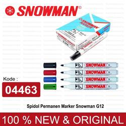 Jual Snowman Permanent Marker / Spidol Permanen Snowman G-12 - Hitam ...