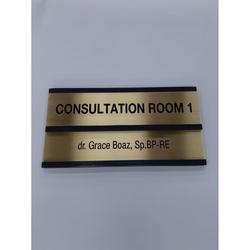 Jual Signage Door Sign / Nama Ruangan Stainless 1mm + Etching - Jakarta ...