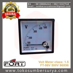 Jual Fort Volt Meter 500V 96X96 FT-96V / Voltmeter Panel 500 V 96 X 96 ...