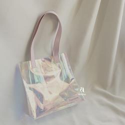 Promo Bora PVC Tote Bag Hologram - INS Korean Daily Tote Bag - Motif ...