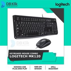 Promo Logitech MK120 Combo Keyboard dan Mouse Kabel USB - - Logitech Official Store | Tokopedia