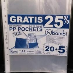 Jual Plastik pp pocket bambi A4 5220 ( isi 20 + 5 pcs ) - Jakarta Selatan - Alif ATK & Komputer ...