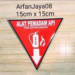 Jual Sign STICKER SEGITIGA APAR 20X20 SAFETY RAMBU K3 STIKER LABEL ...