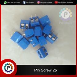 Jual Terminal Block 2P Kecil Pitch 2.54mm 2 Pin PCB Screw Type Elantech ...