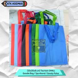Jual (25x35x8 cm) Tas Kain SMALL / Goodie Bag / Spunbond / Goody Polos - Biru - Jakarta Barat ...