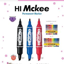 Jual ZEBRA HI MCKEE PERMANENT MARKER DOUBLE ENDED / SPIDOL PERMANEN 2 ...