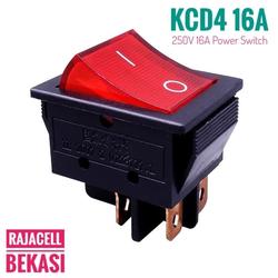 Jual Saklar KCD4 16A 6Pin Power Rocker Switch DUAL ON OFF ON 220V 250V ...