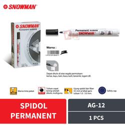 Jual AG12 Spidol Snowman Permanent Marker AG 12 / Tinta Permanen AG-12 ...