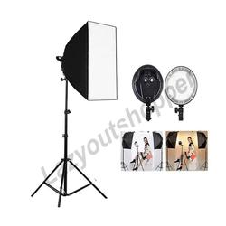 Jual Paket studio lighting 2 softbox dan 2 light stand - Tanpa Bohlam ...