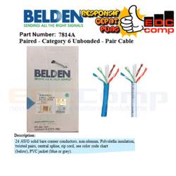 Jual BELDEN 7814A Kabel LAN UTP Cat. 6 Roll/Box/300M - Abu-abu / Grey ...